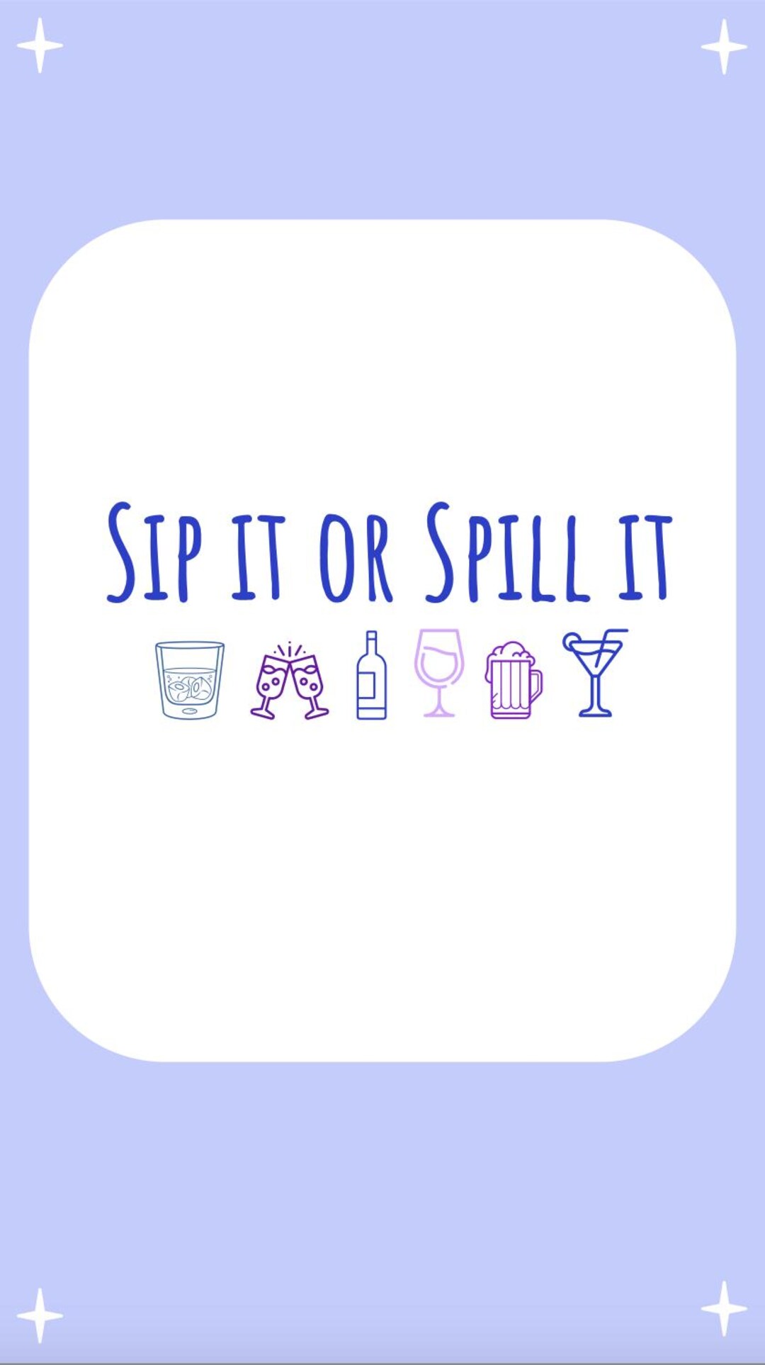 Sip It or Spill It - Girly Edition - Etsy