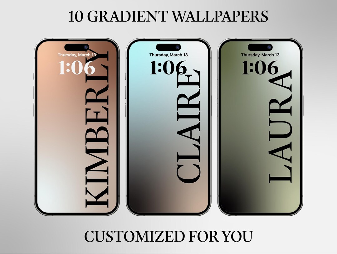 10 Personalized Gradient iPhone Wallpapers – Stylish Custom Backgrounds ...