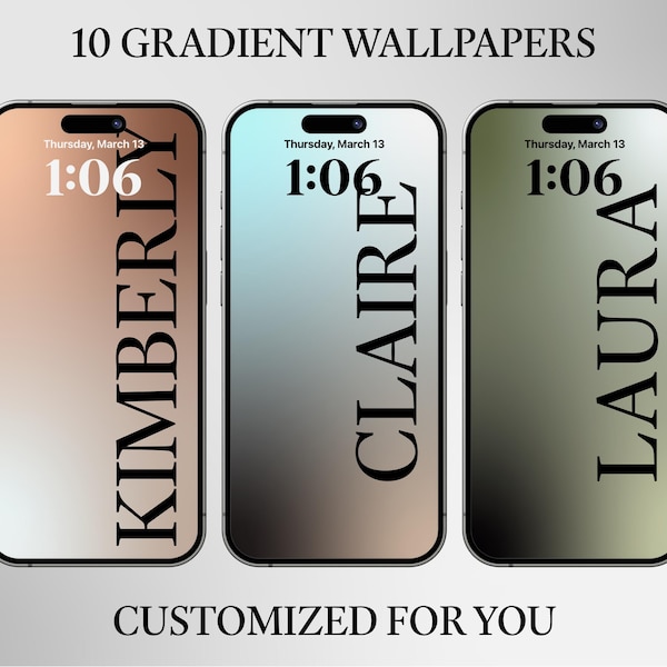 Personalized Name Wallpaper - Etsy