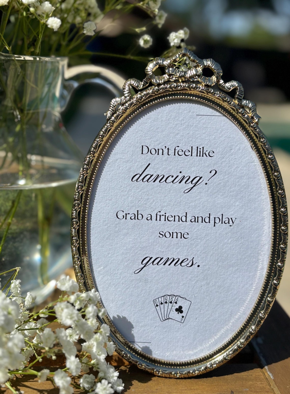 Fun Wedding Game Sign, Welcome Table Decor, Cocktail Signage ...