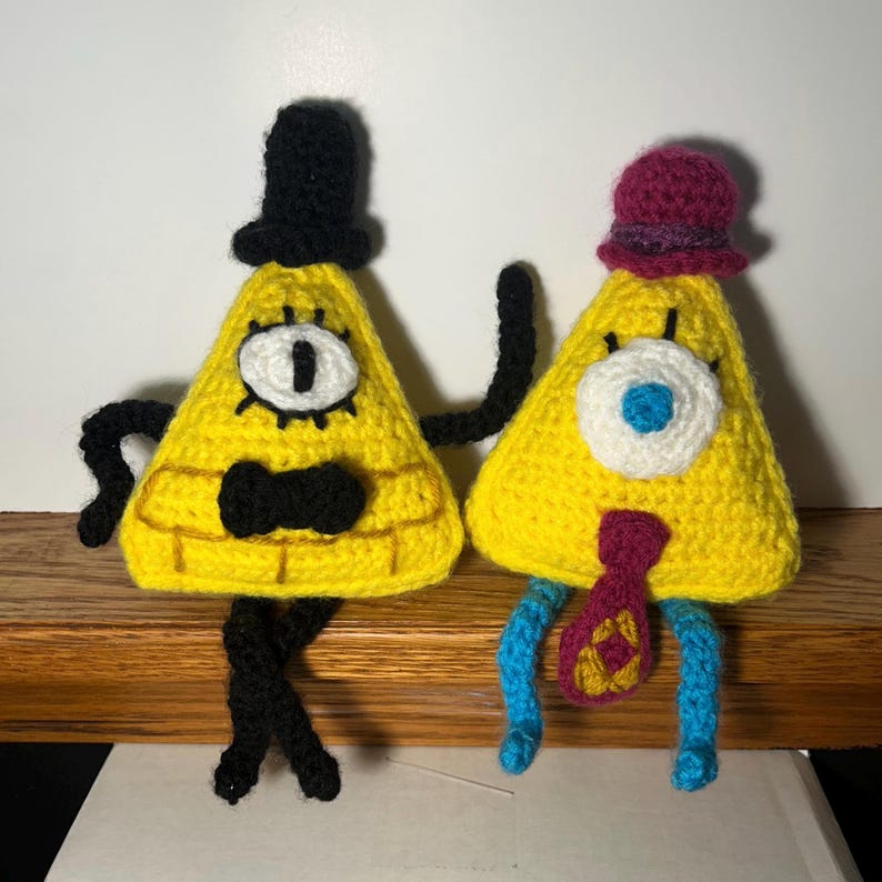 Gravity Falls Bill Cipher & Pyramid Steve Plushies - Etsy