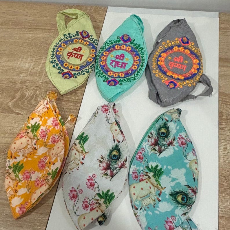 Japamala Bag • Hare Krishna Jaap Mala Pouch • Embroidered Japa Bag for ...