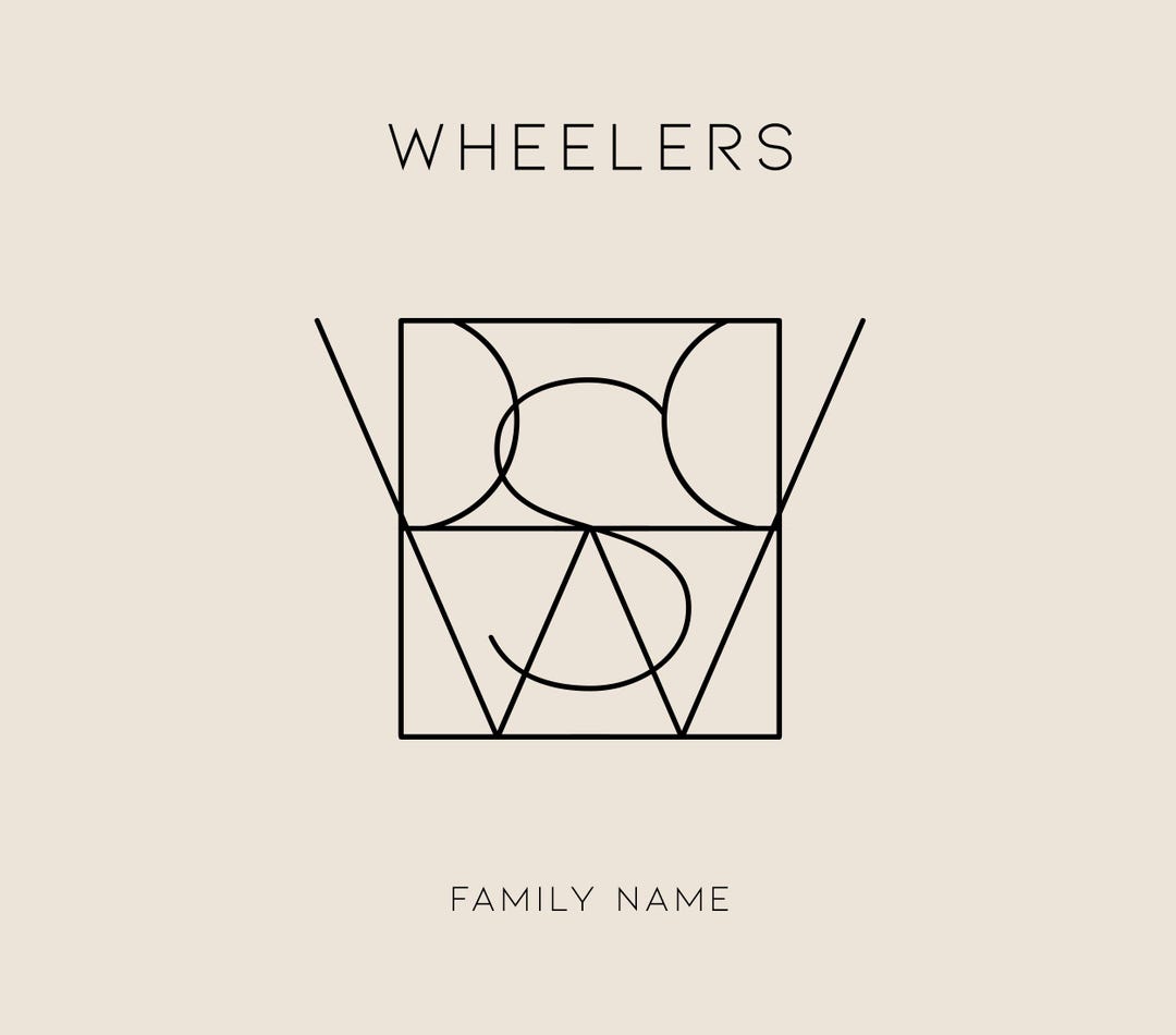 Family Name Logo for Tattoo Minimalist Logo Letter Logo Monogram Logo ...