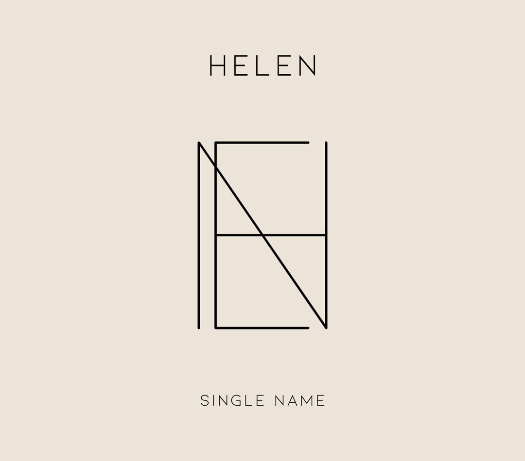 Name Logo Necklace Design Word Logo Initial Logo Personalized Business ...