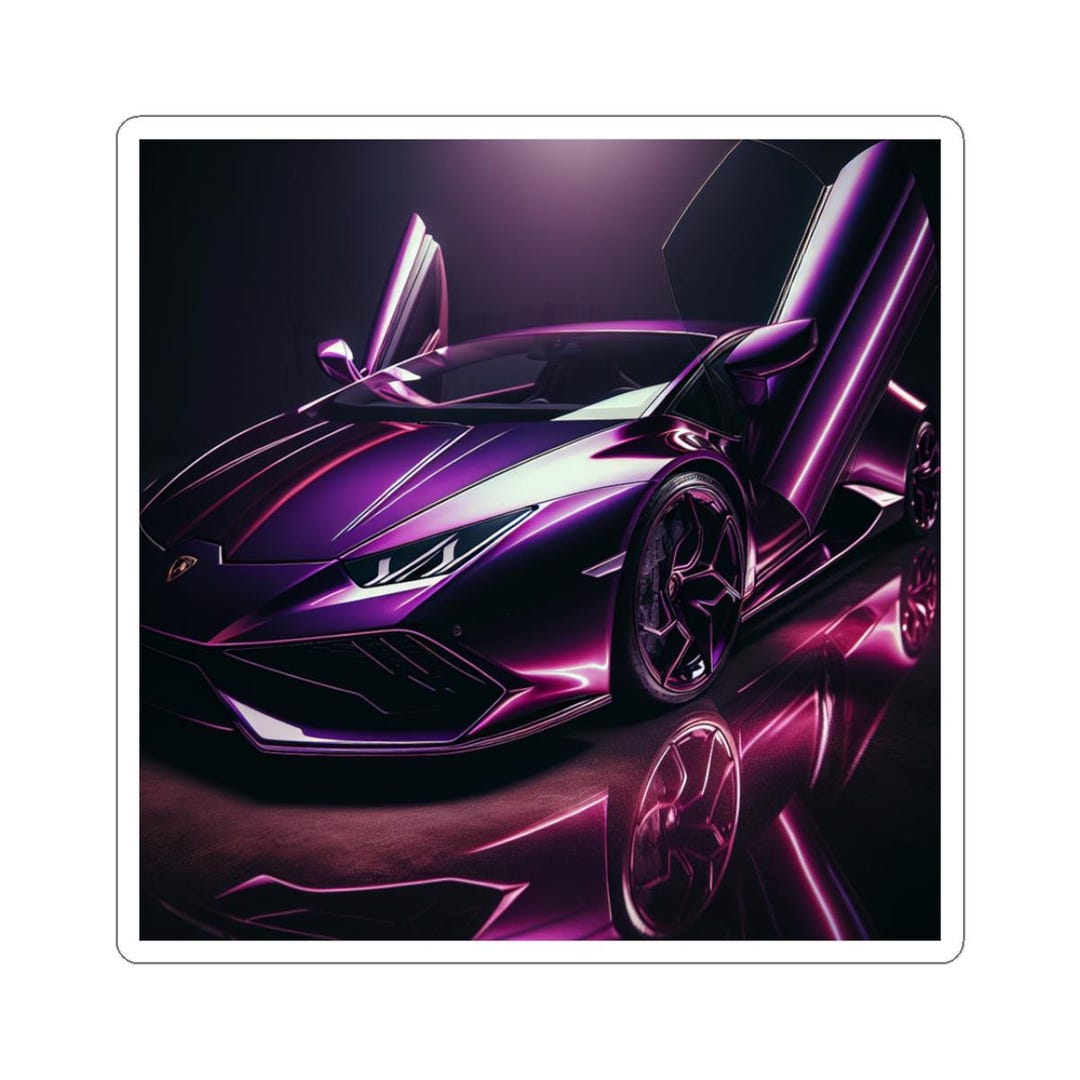Vibrant Lamborghini Kiss-cut Stickers, Car Enthusiast Decal, Collector ...