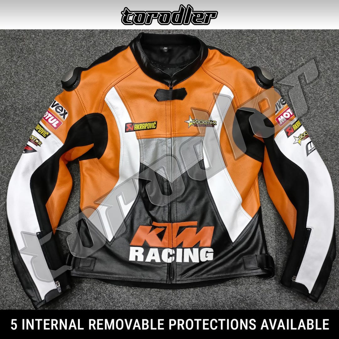 KTM Motorcycle Leather Race Jacket, KTM Motorbike Racing Jacket, KTM ...