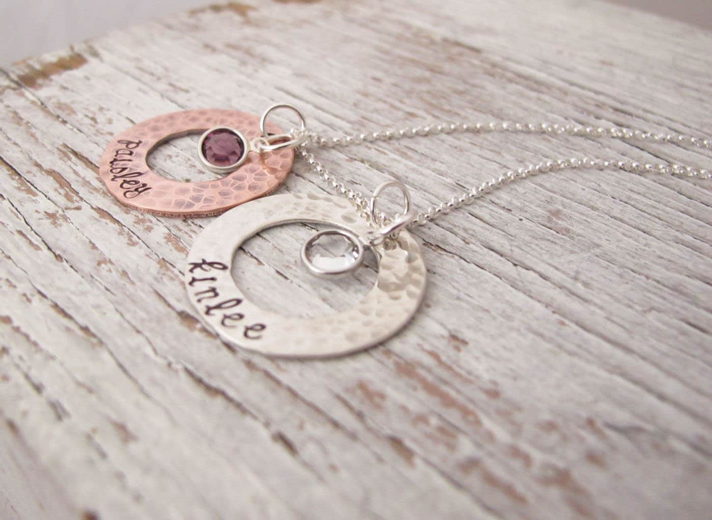 Personalized Family Jewelry Hand Stamped Mother's | Etsy