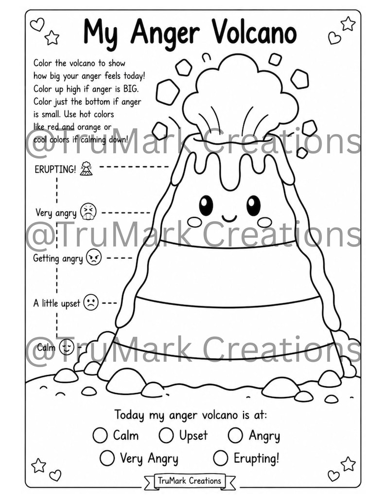 Anger Management Activity Pack for Kids | SEL Coloring Pages Calm Down ...