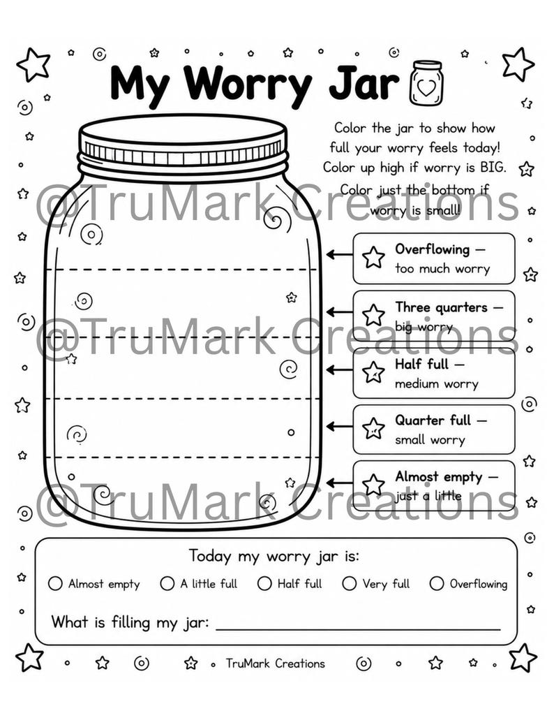Anxiety Coping Skills Activity Pack for Kids | SEL Coloring Pages Calm ...