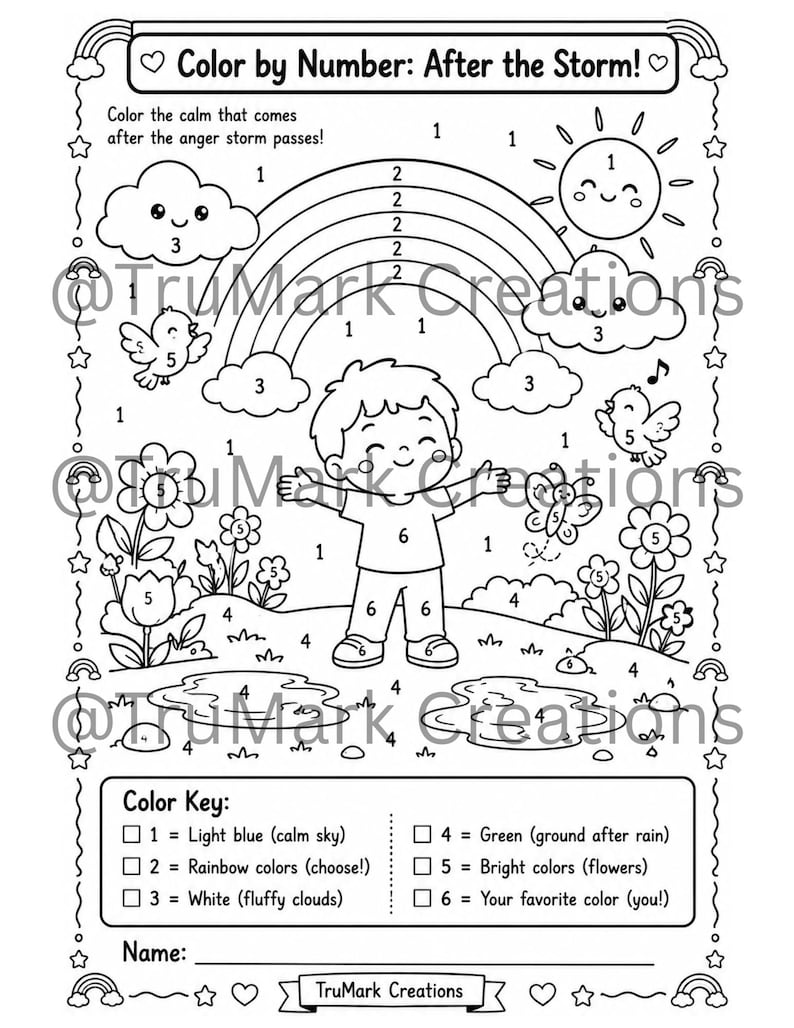 Anger Management Activity Pack for Kids | SEL Coloring Pages Calm Down ...