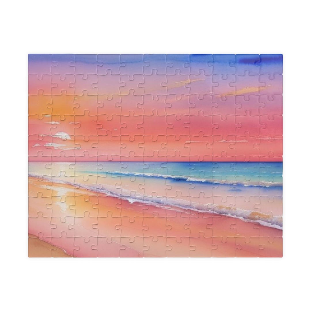 Beach Sunset Puzzle - 110, 252, 520, 1014-piece, Vibrant Ocean Art ...
