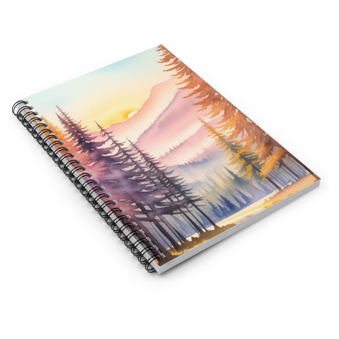 Serene Landscape Spiral Notebook - Perfect for Journaling, Note-taking ...