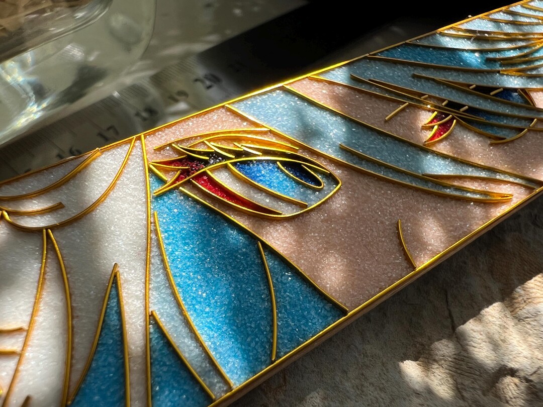 Handmade Genshin Impact Bookmark: Cloisonné-style Furina Fan Art - Etsy