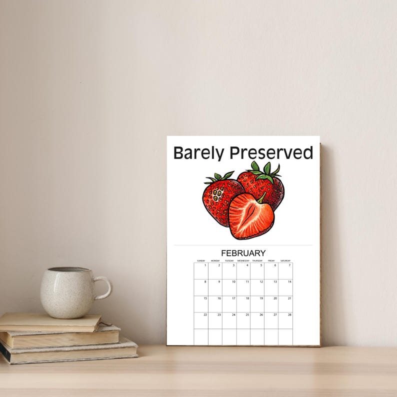 2026 Desk Calendar Printable | Sassy Monthly Printable | Digital ...