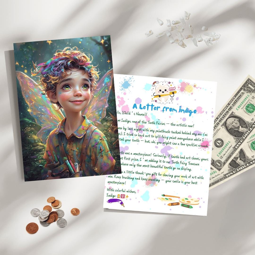 Customized Printable Tooth Fairy Letter & Photo – Choose From 10 ...