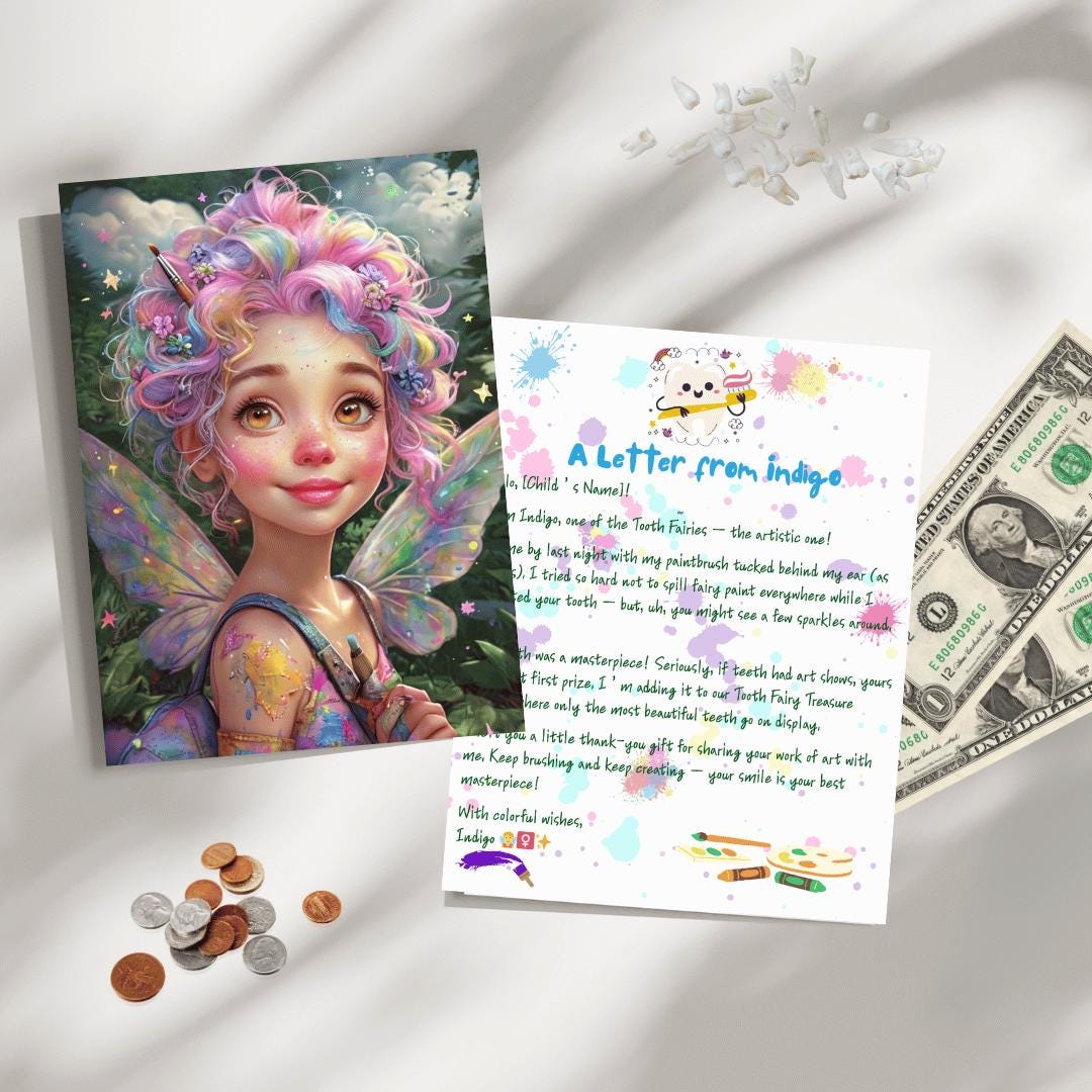 Customized Printable Tooth Fairy Letter & Photo – Choose From 10 ...