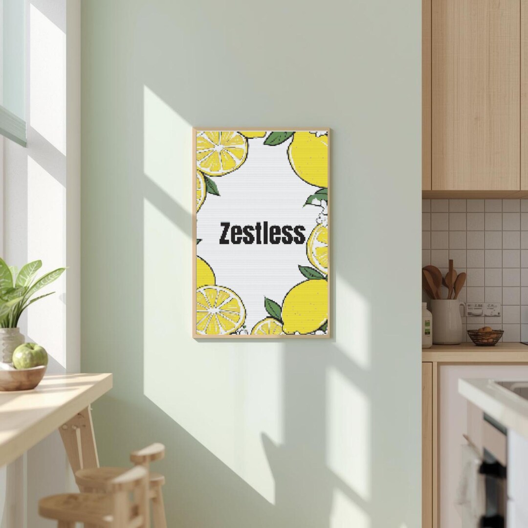 Zestless Lemon Cross Stitch Pattern | Funny Embroidery (digital ...