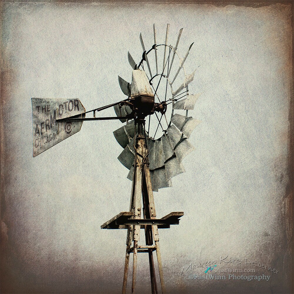 Windmill Wall Art Prints Square Print for Living Room - Etsy