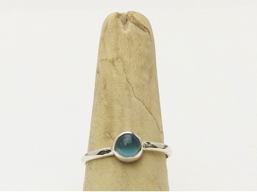 Gauzy Topaz and Sterling Silver Hand Crafted Ring, Size 8-1/2 ...