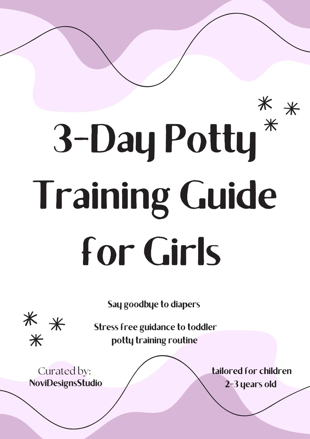 Three Day Potty Training Guide for Girls - Etsy