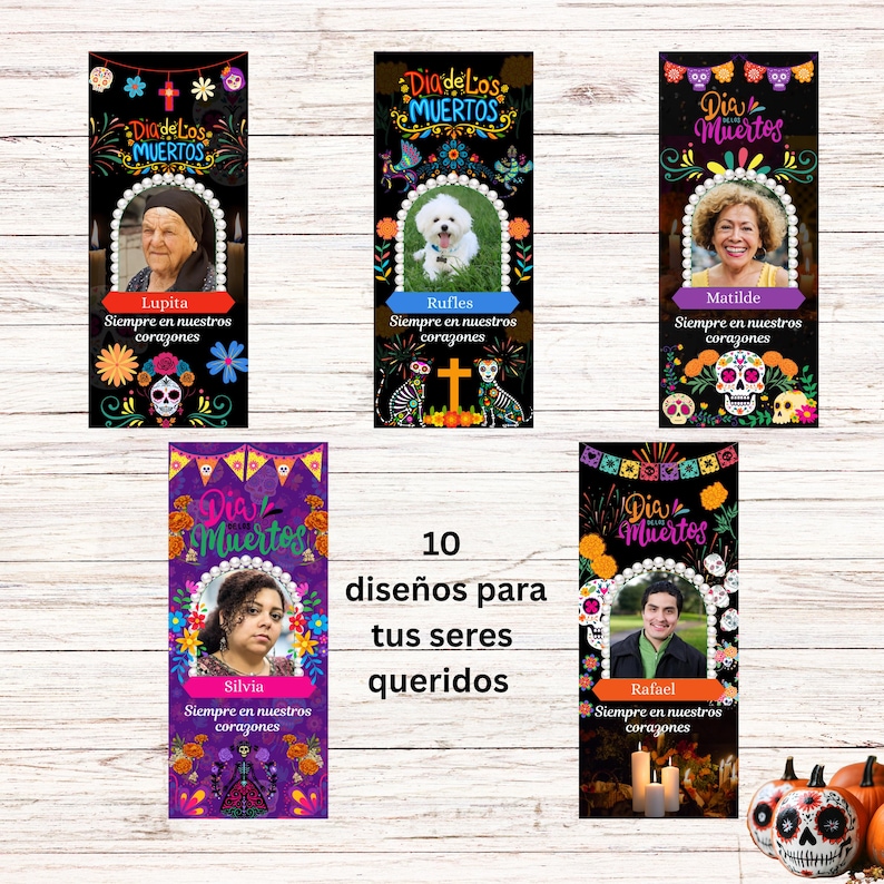 Día De Los Muertos Candle Labels & Ofrenda Board: Editable Digital Set ...