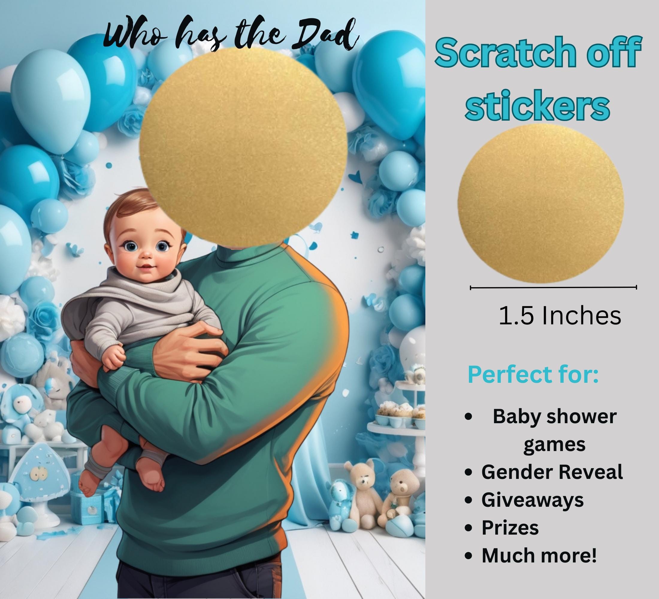 Gold Scratch off Stickers: 1.5" DIY Game & Promotion Labels - Etsy