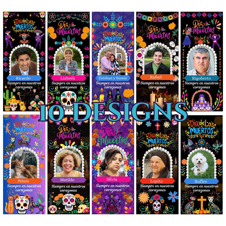 Día De Los Muertos Candle Labels & Ofrenda Board: Editable Digital Set ...