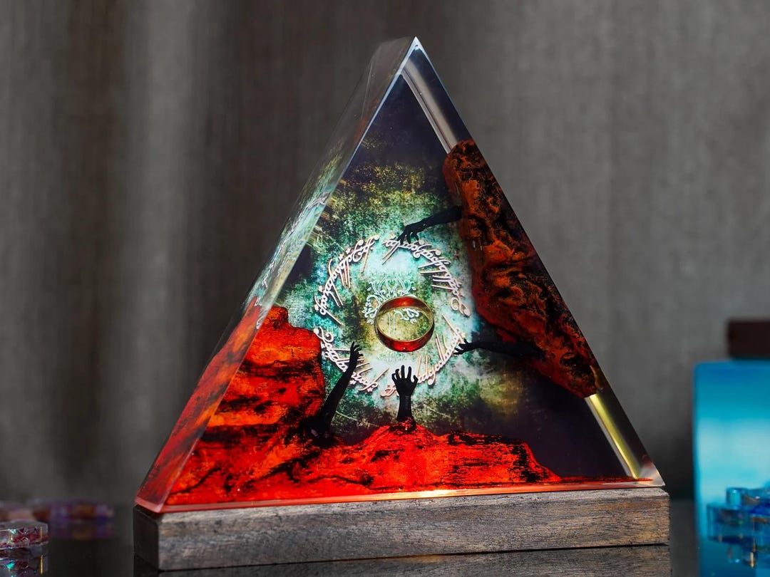 Lord of the Rings Sauron Dark Lord Resin Epoxy Lamp Night Light ...