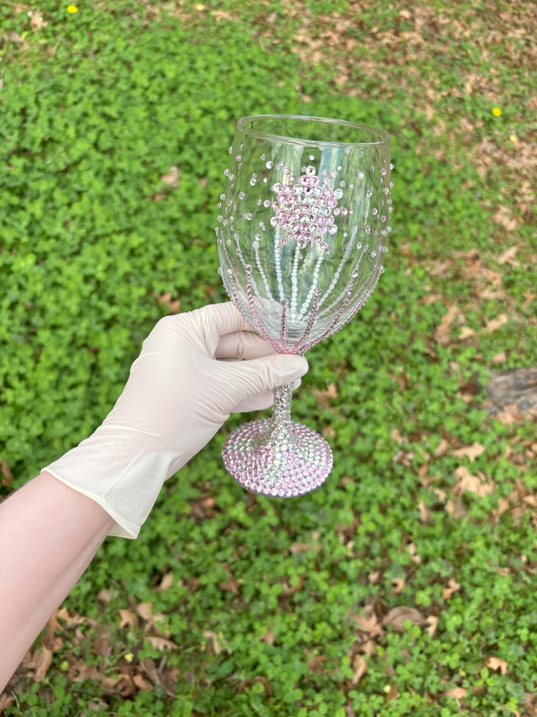 Starburst Bling Elegant Formal Party Champagne Drinking Glass Pink - Etsy