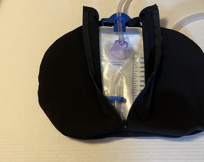 Catheter Urinary Bag Cover, Fits 2000ML Bag (black With Zipper) NEW ...