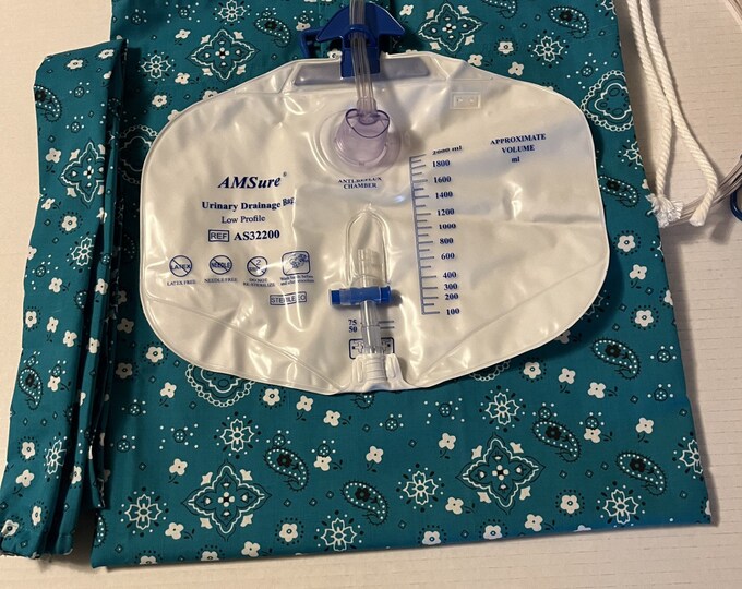 Catheter Foley Bag Cover and Tube Cover Set, Fully Lined, Draw String ...
