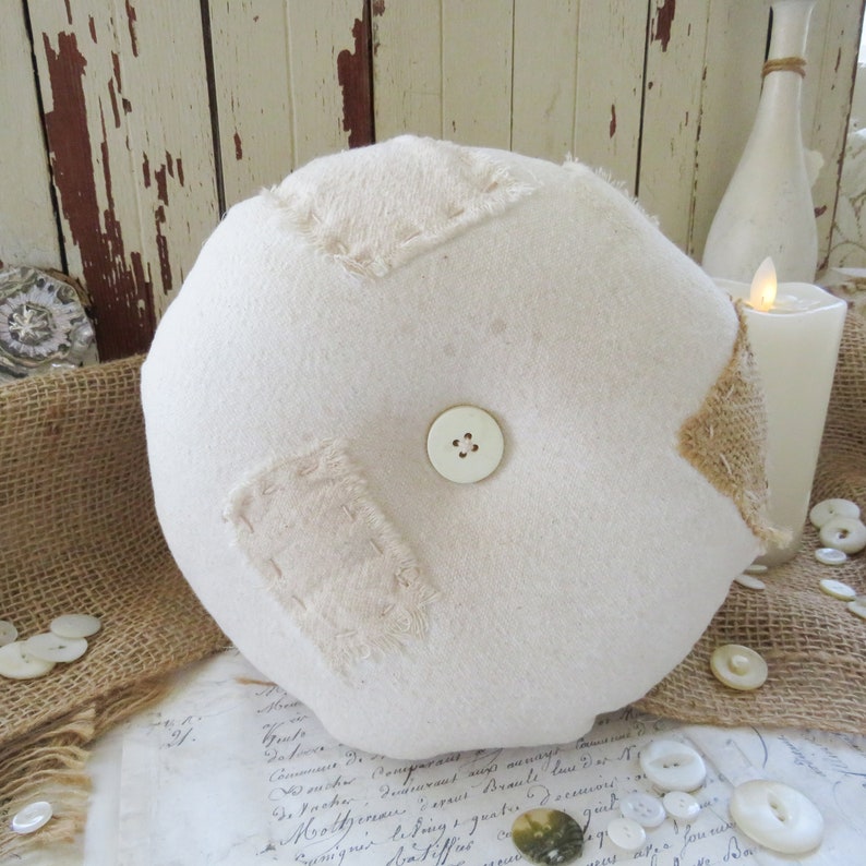 Fall Pumpkin White Fabric Decor. Vintage Muslin With Burlap and Linen ...