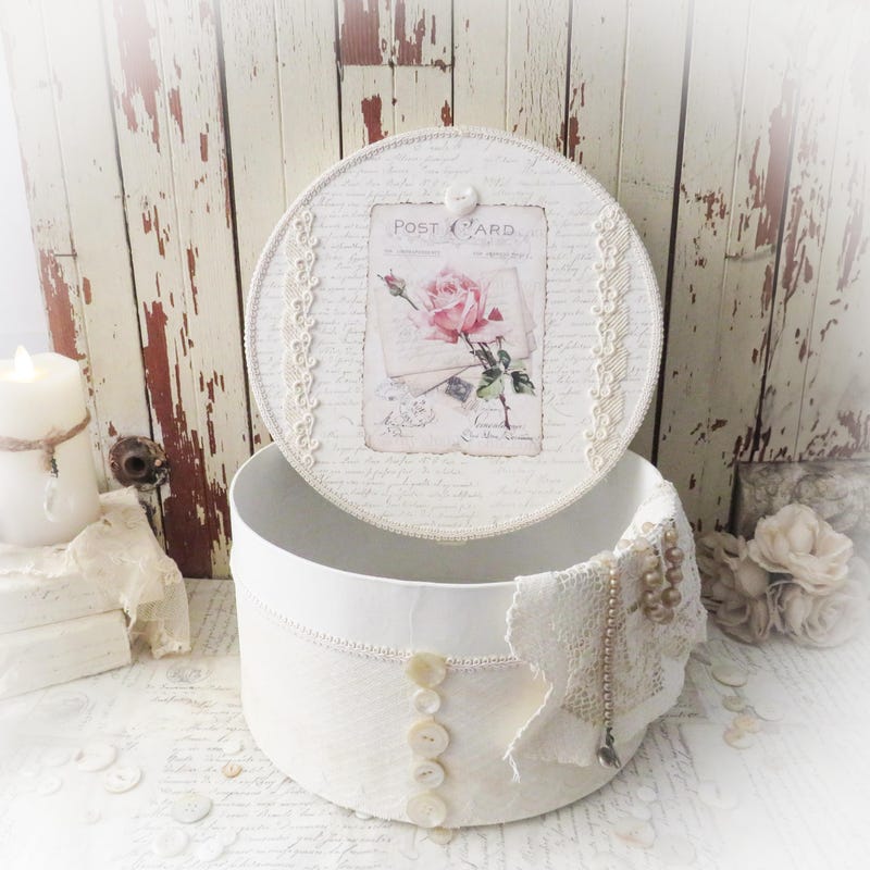 Decorative Hat Box - Etsy