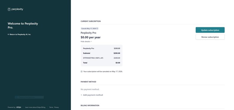 1 Year Subscription Perplexity Pro AI: the Ultimate Guide. Global Code ...