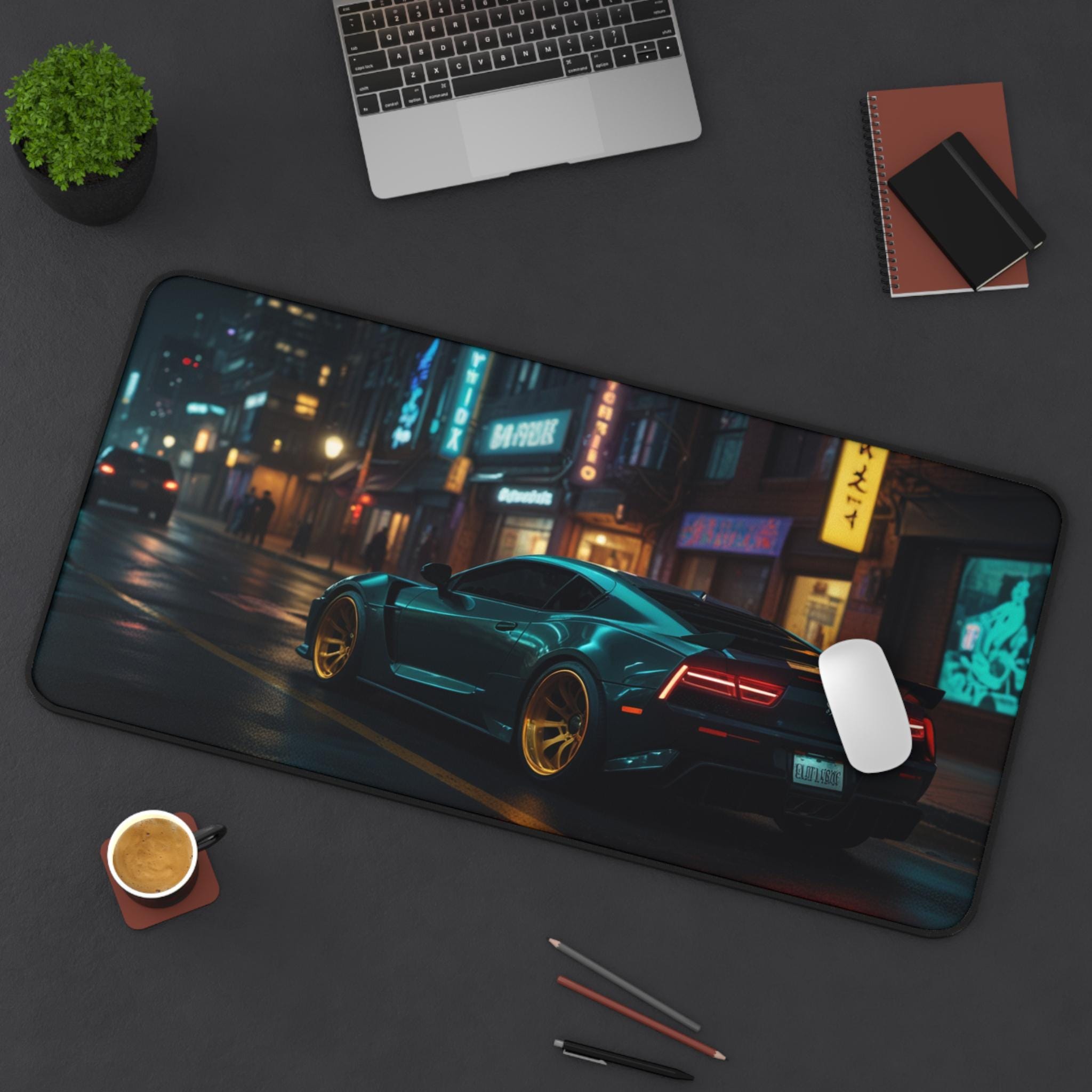 Desk Mat Bundle "cyberpunk Drifter" PSD | 6 High-res Desk Mat Images ...