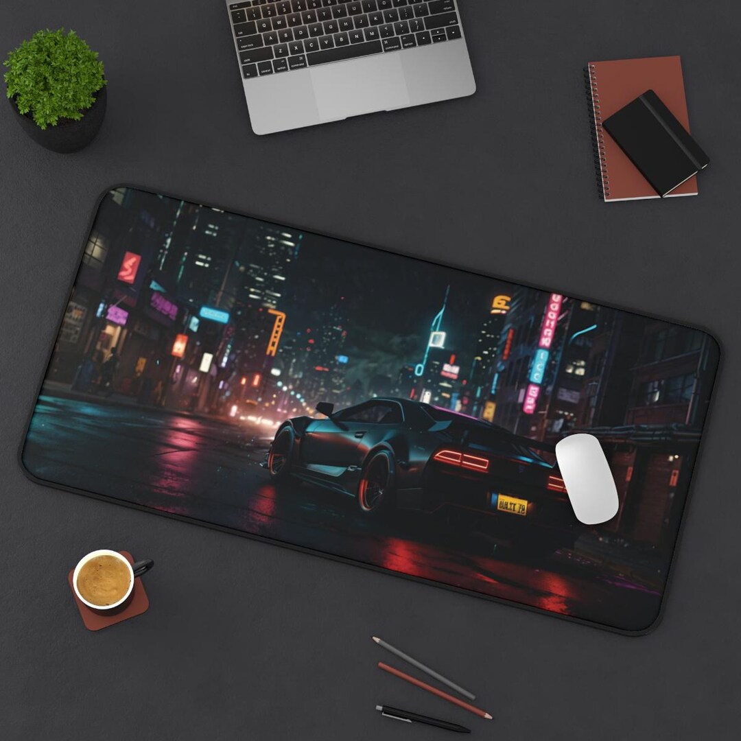 Desk Mat Bundle "cyberpunk Drifter" PSD | 6 High-res Desk Mat Images ...