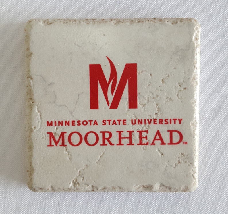 Coasters Minnesota State University Moorhead Red Logo - Etsy