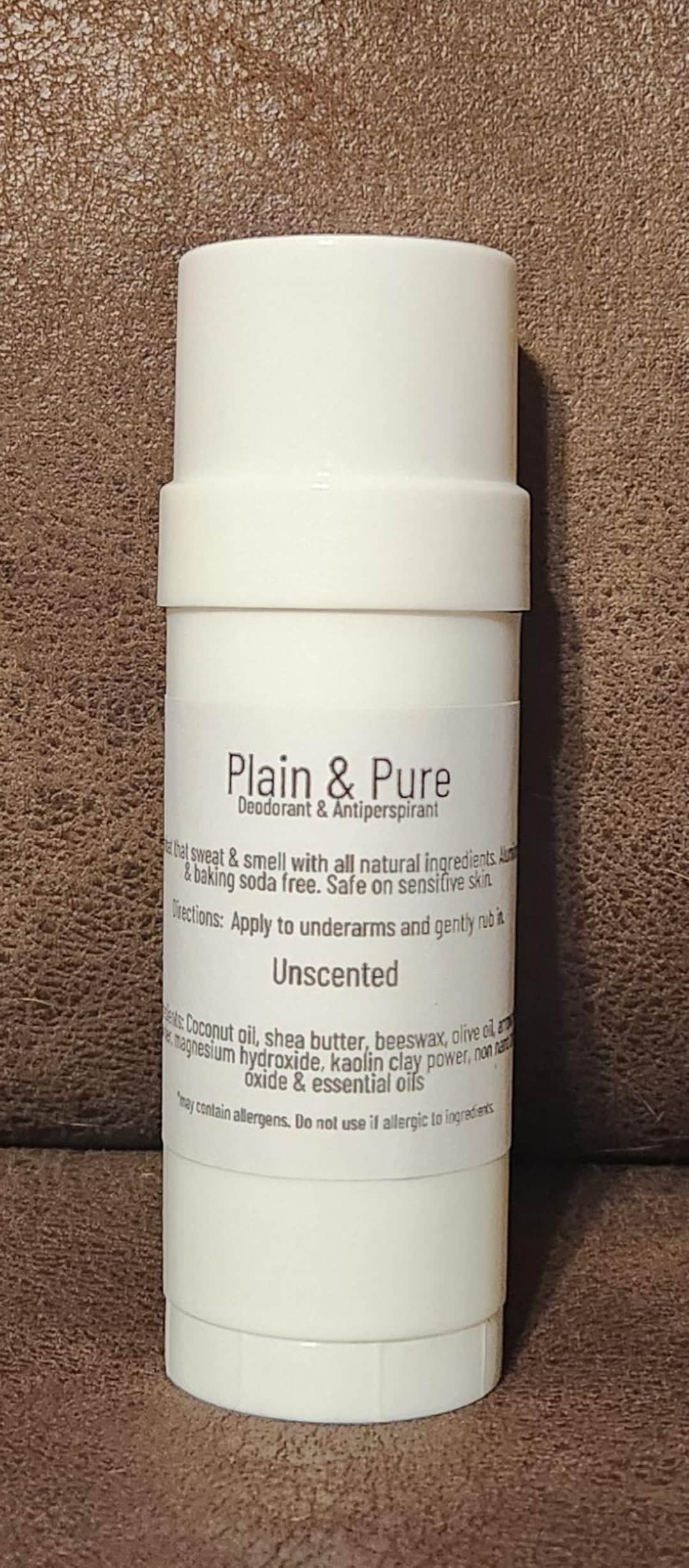 Plain and Pure Deodorant and Antiperspirant - Etsy