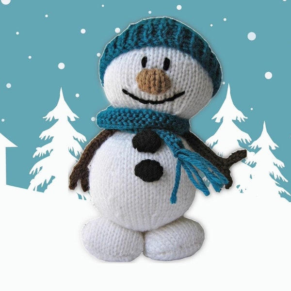 Snowman Knitting Pattern - Etsy UK