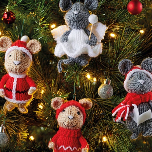 Make It Merry Tree Decorations Knitting Pattern | Etsy