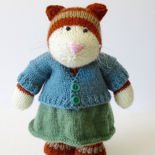 Tabby Cat Toy Knitting Pattern - Etsy