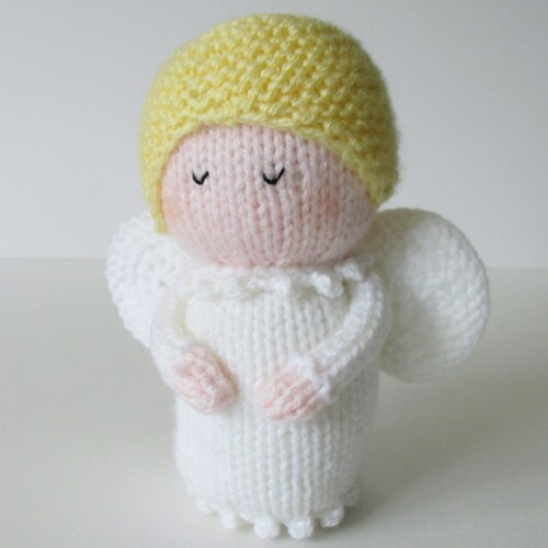 LITTLE ANGELS 4 10cm Angel Knitting Pattern | Etsy UK
