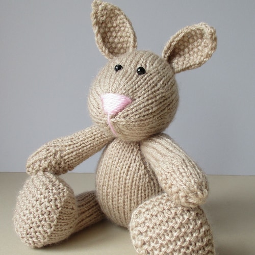 Nibbles the Bunny Toy Knitting Patterns - Etsy