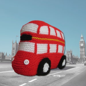 London Bus Toy Knitting Pattern - Etsy