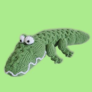 Miles the Crocodile Toy Knitting Pattern - Etsy