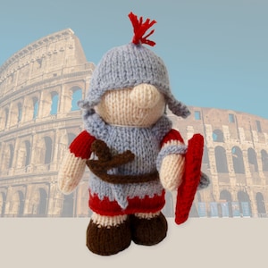Knitting Pattern: "antonius" the Roman Soldier Doll Toy (PDF Digital ...