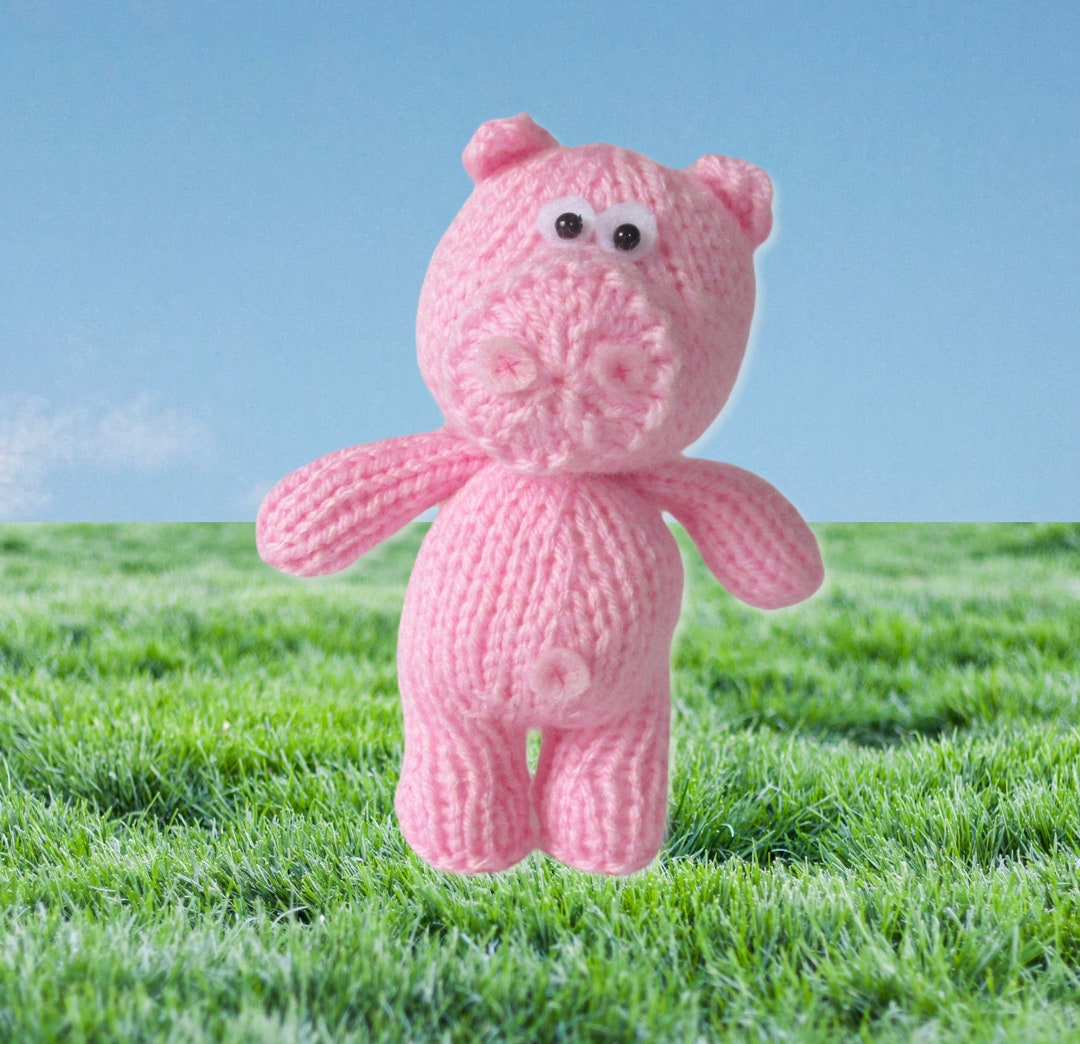 Pipsqueak the Pig Toy Knitting Pattern - Etsy