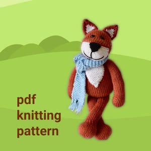 Mr Foxington Toy Knitting Patterns - Etsy
