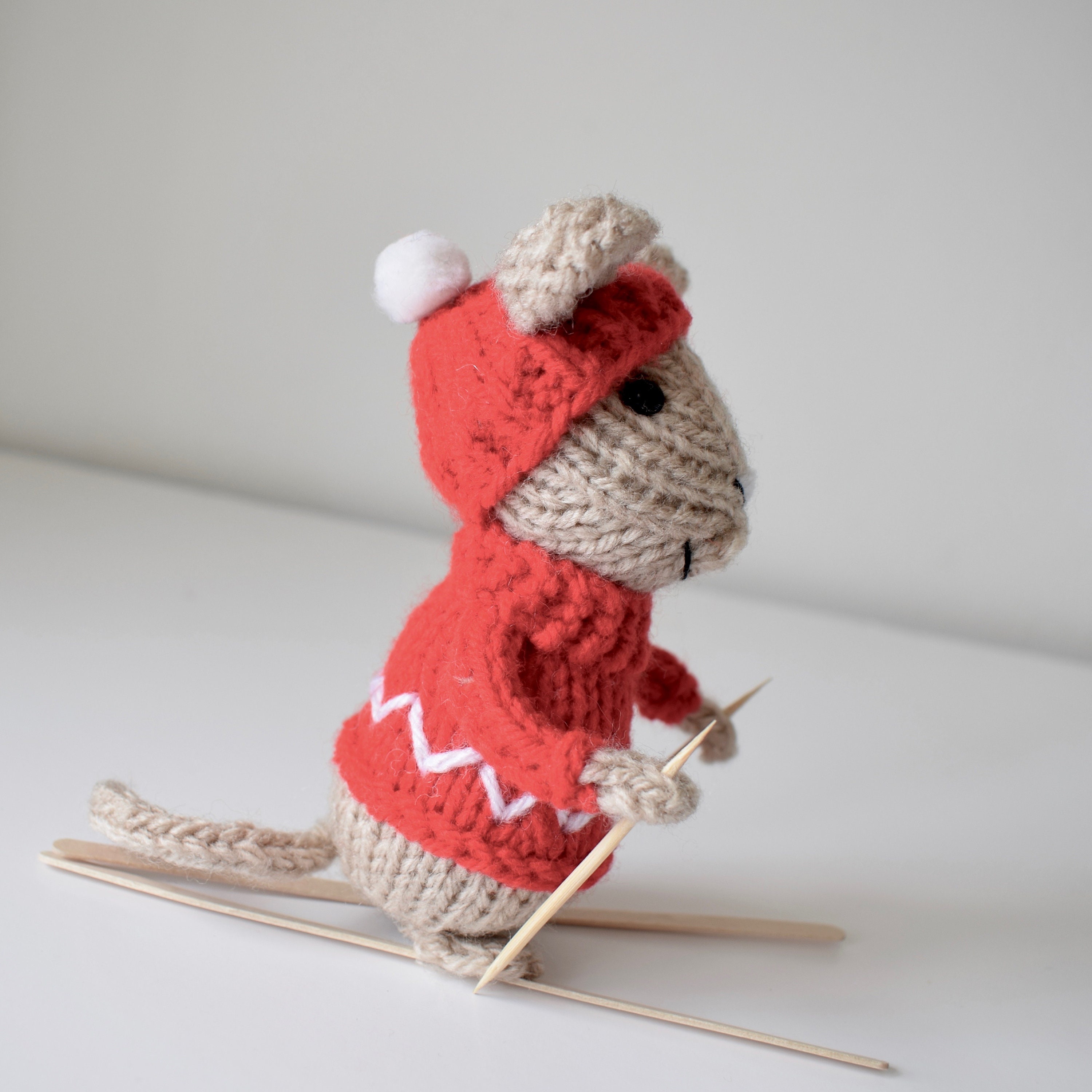 Festive Mice Decorations Knitting Pattern | Etsy Canada