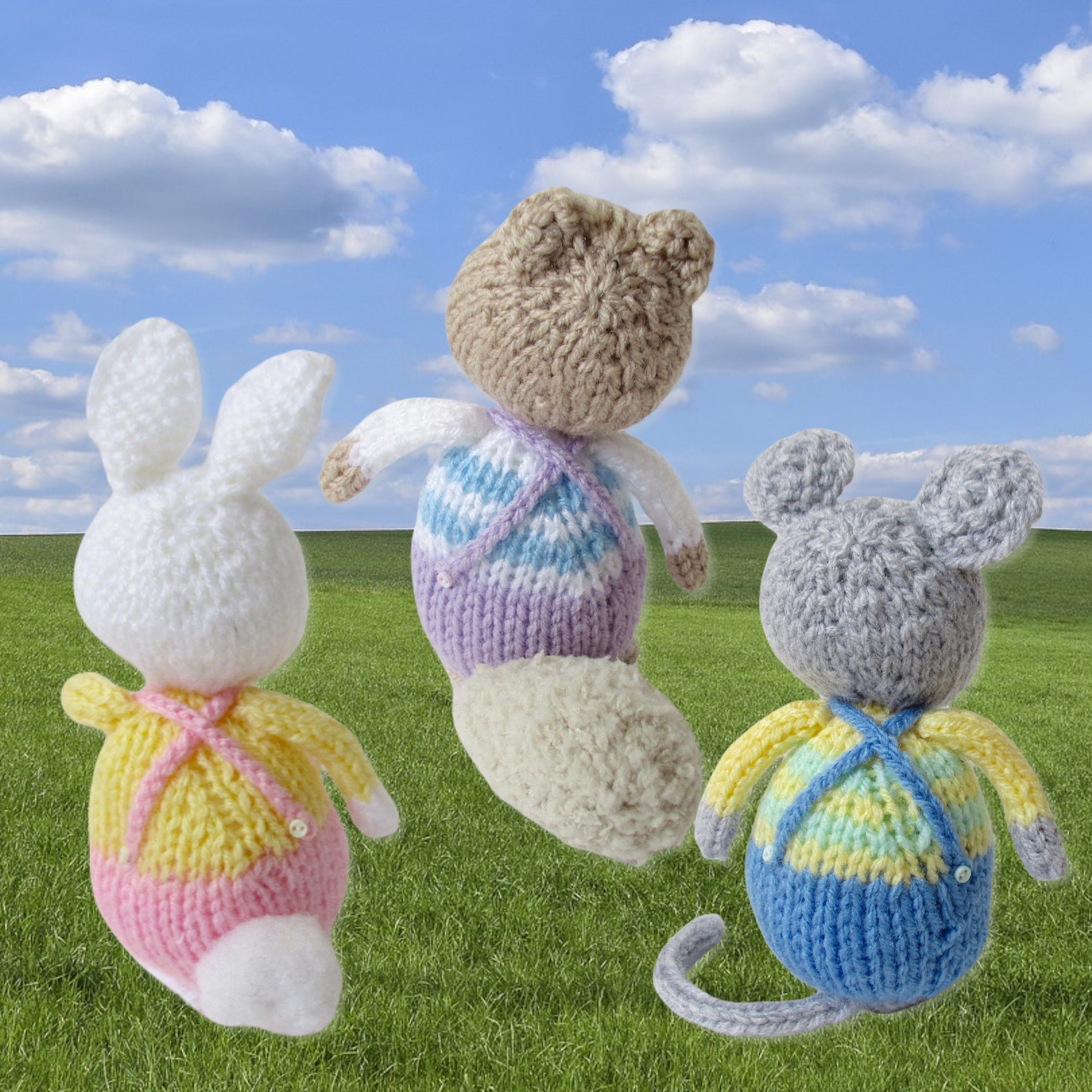 Fluffy Sniffles and Squeaker Toy Knitting Patterns - Etsy